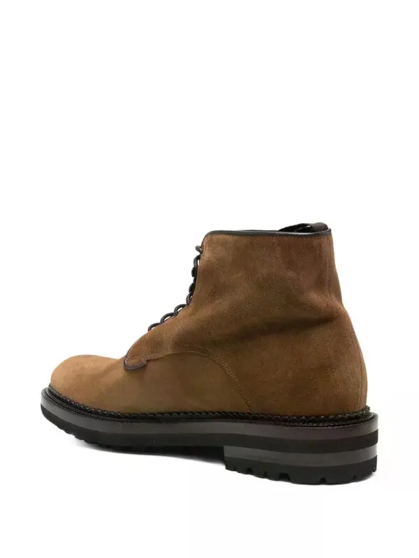 CENERE GB Lace-up Suede Ankle Boots