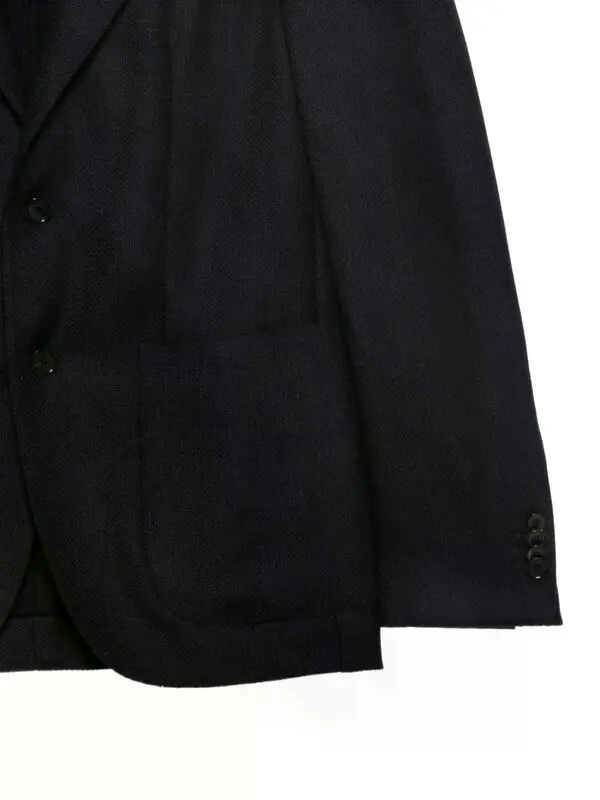 Caruso Single-breasted Patch-pocket Blazer