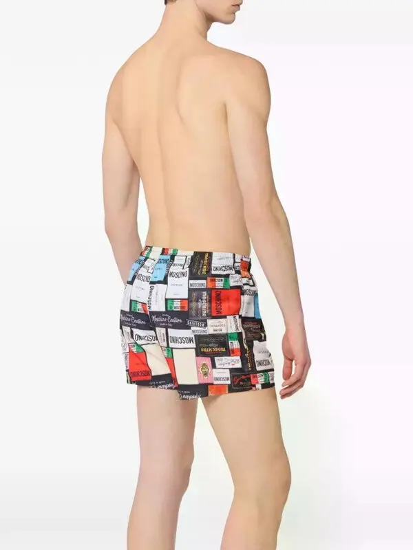 Moschino Printed Nylon Swim Briefs