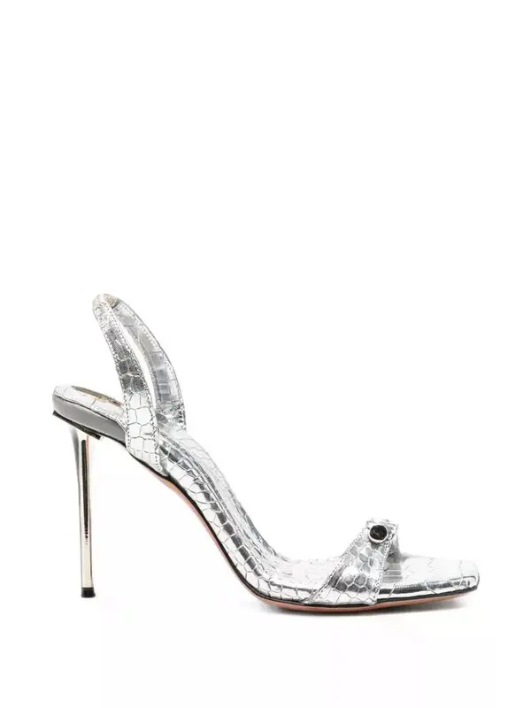 HARDOT 9 To 5 Slingback Sandals - Silver