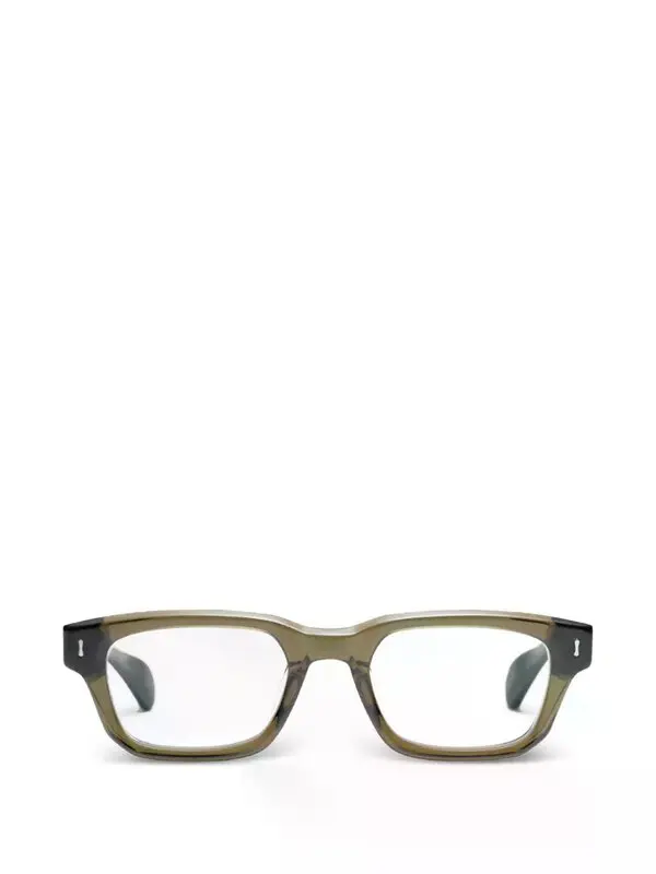 PETER AND MAY Eclaireur Rectangle-frame Glasses - Green