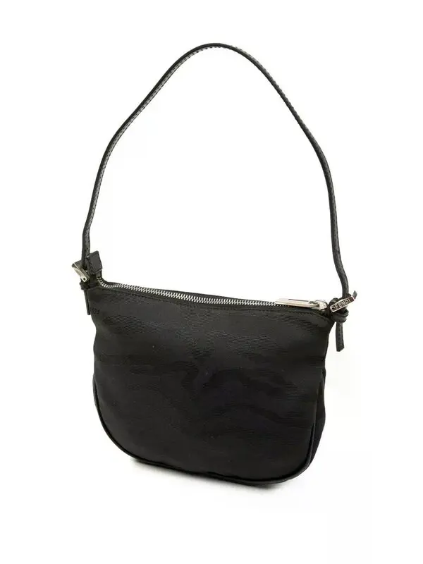 Fendi 2000-2010 Zebra Print Canvas Hobo Shoulder Bag