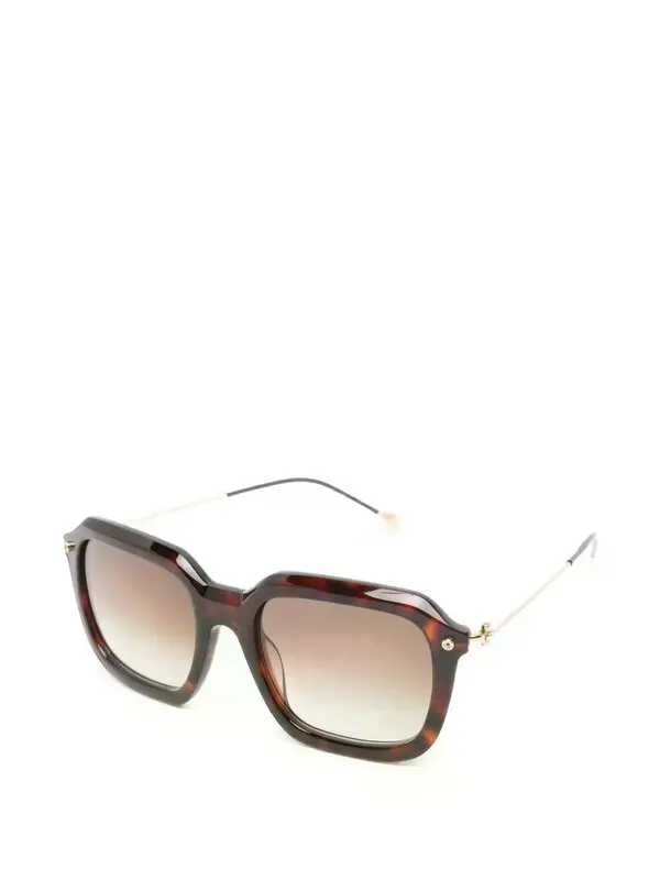 Yohji Yamamoto Tortoiseshell-effect Sunglasses