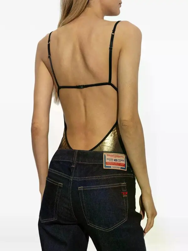 DIESEL® Mirea-gft Metallic-effect Bodysuit