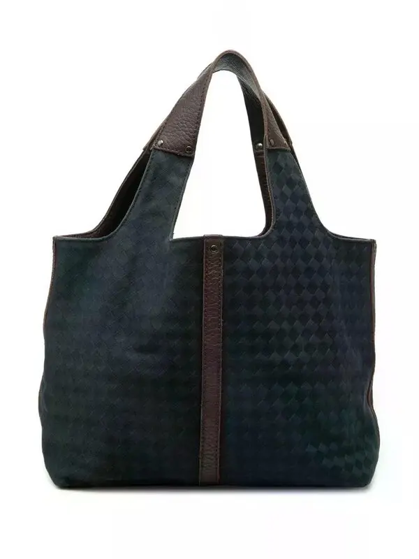 Bottega Veneta 2000-2007 Canvas Intrecciato Tote Bag