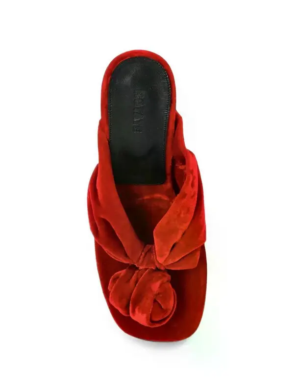 ROTATE BY BIRGER CHRISTENSEN Velvet Floral-detail Mules