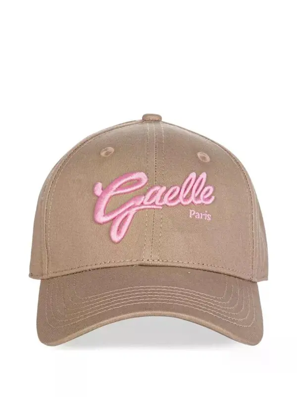 GAELLE PARIS Logo-embroidered Baseball Cap - Neutrals