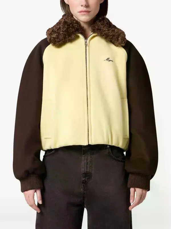 MSGM Collar-detail Panelled Jacket