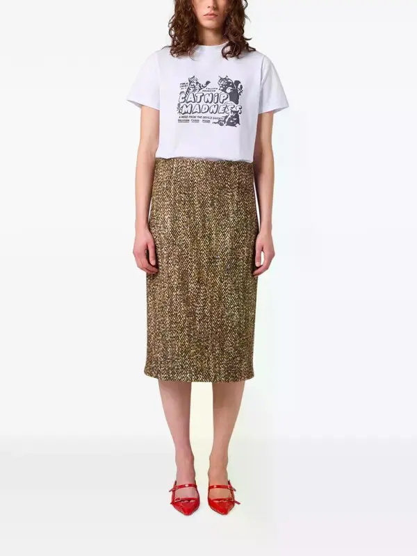 MSGM Pencil Midi Skirt