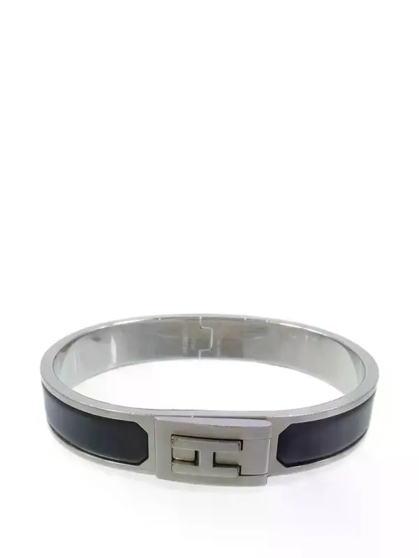 Hermès Jet Enamel Bracelet - Silver