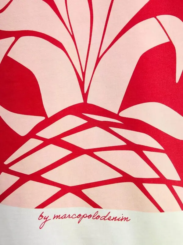 Marc O'polo Pineapple-print Logo-embroidered Sweatshirt