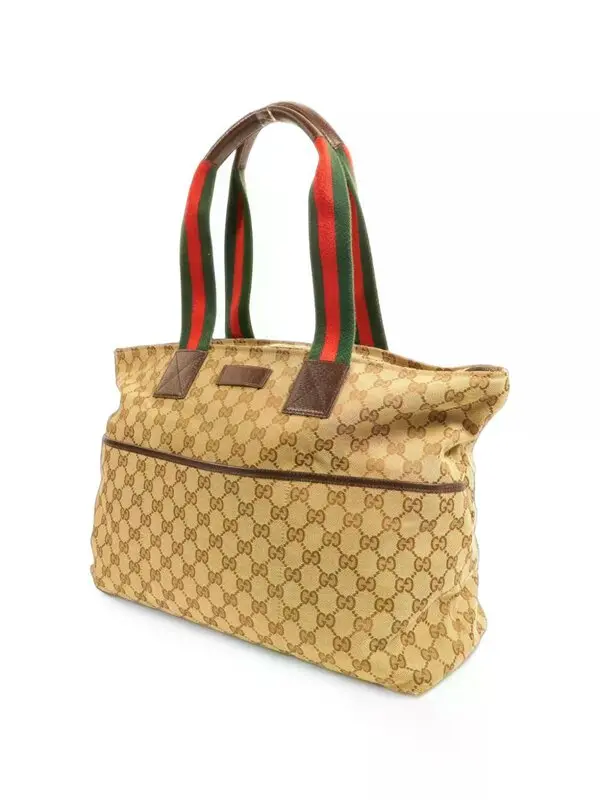 Gucci Gg Supreme Web Tote Bag