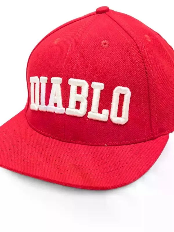 WILLY CHAVARRIA Embroidered Flat-peak Cap