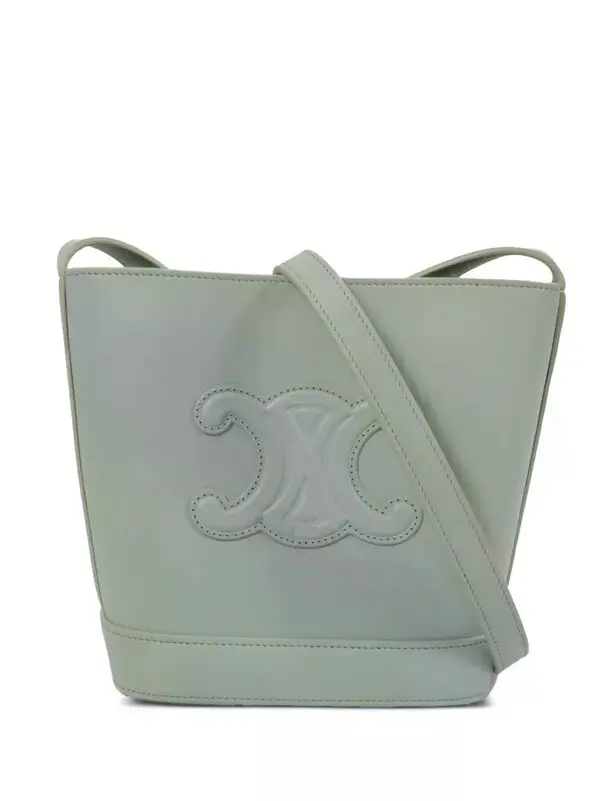 Celine Cuir Triomphe Shoulder Bag - Green
