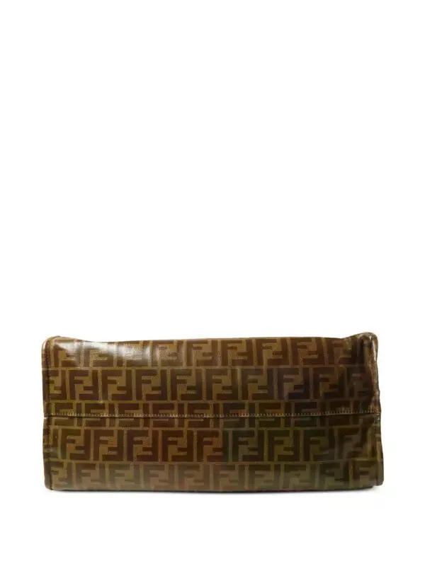 Fendi X Fila Mania Shopping Tote Bag - Brown
