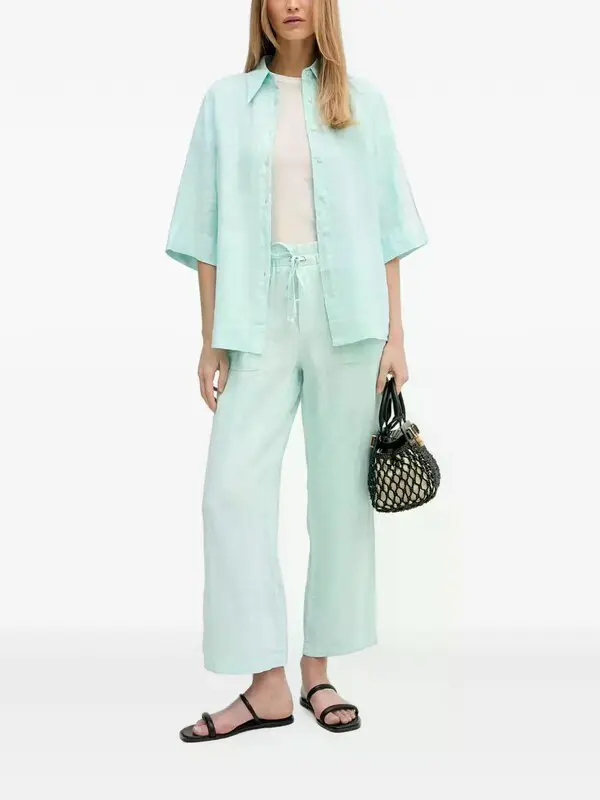 MARC AUREL Drawstring Wide-leg Trousers