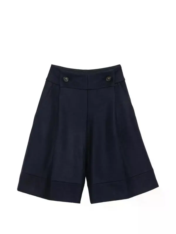 Erika Cavallini Button-fastening Wide-leg Shorts