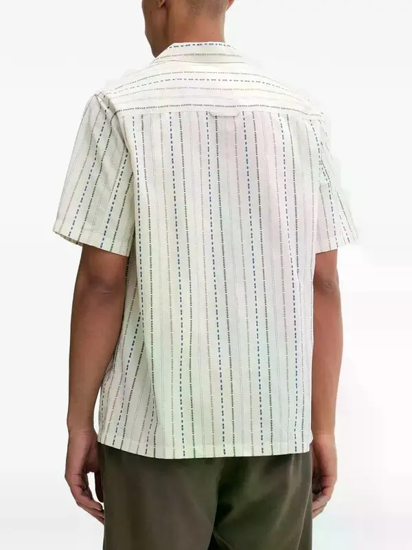 Marc O'polo Stripe-print Short-sleeved Shirt