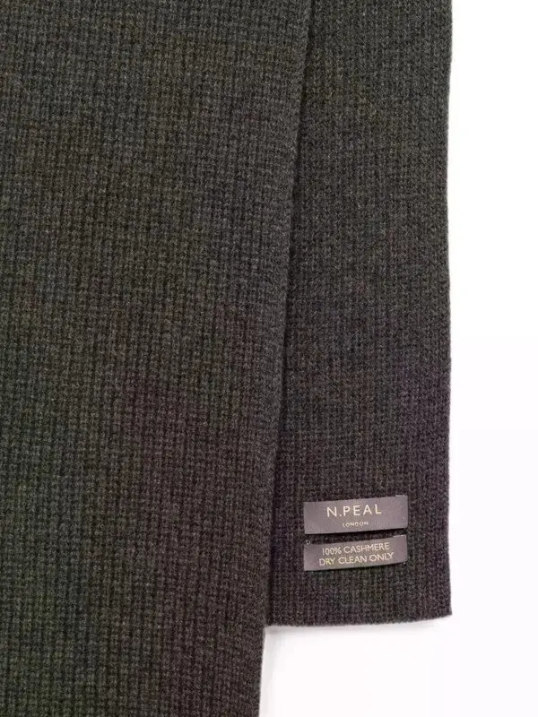 N.peal Ribbed Cashmere Scarf