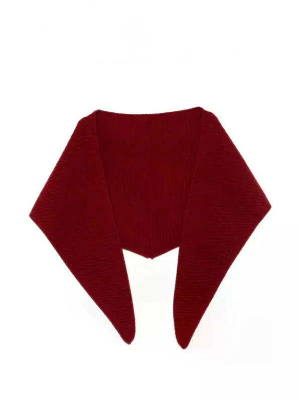 N.peal Ribbed Triangle Scarf
