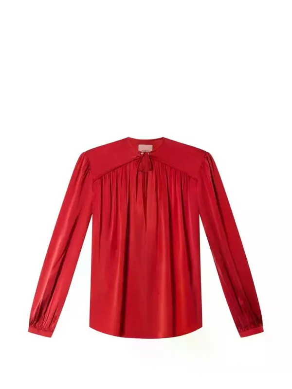Isabel Marant Étoile Laraya Fluid Silk Satin Blouse