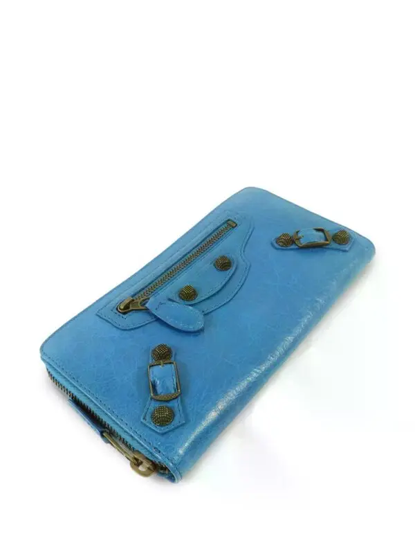 Balenciaga Stud-detail Zip-around Wallet