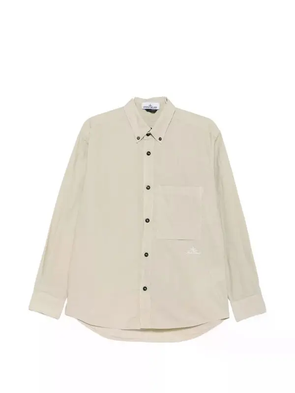 Stone Island Button-down Chest-pocket Shirt