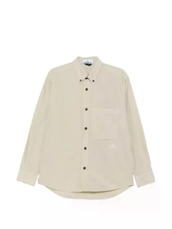 Stone Island Button-down Chest-pocket Shirt