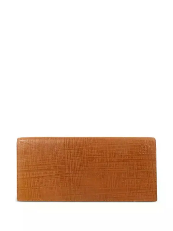 Loewe Bifold Textured Wallet - Brown