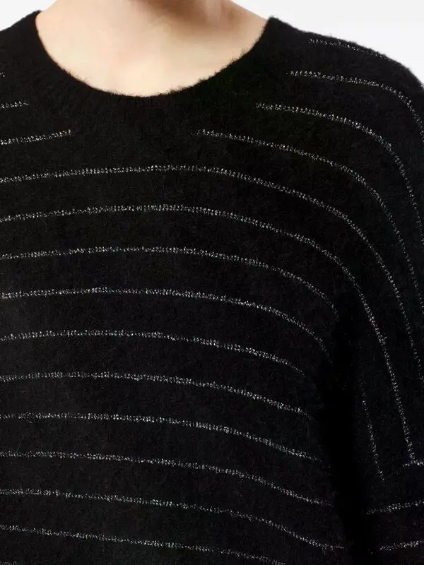 Isabel Marant Étoile Stacy Lurex-striped Silk And Cashmere Sweater