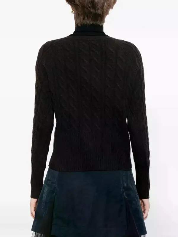 N.peal Myla Cable-knit Cardigan