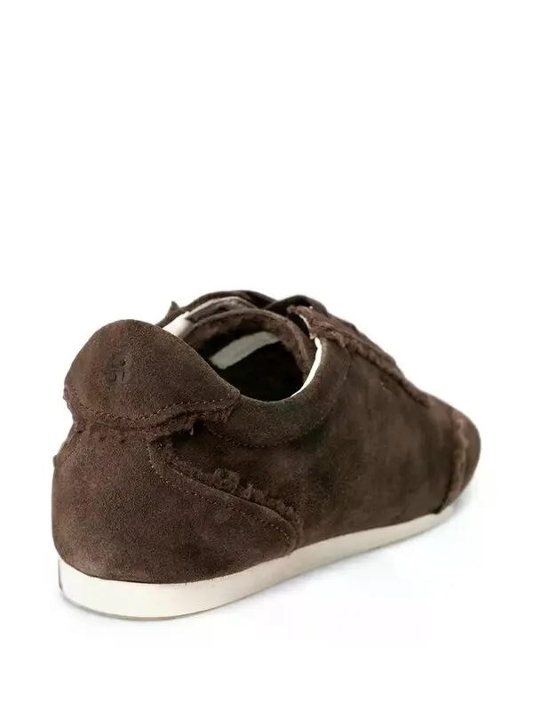 BOSS Suede Raw-edge Sneakers