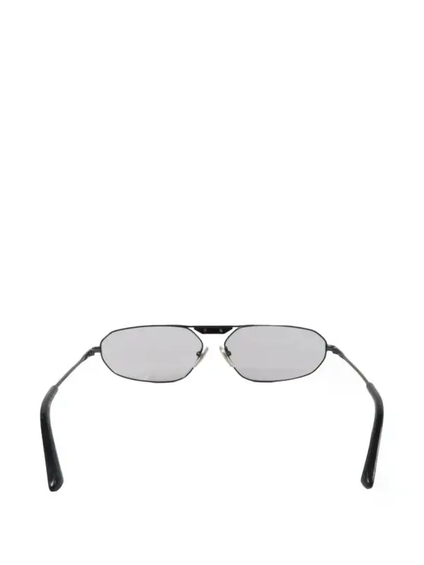 Balenciaga Oval-frame Metal Glasses - Black