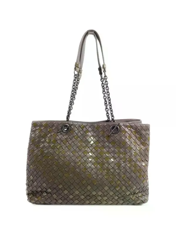 Bottega Veneta Intrecciato Lambskin Shoulder Bag