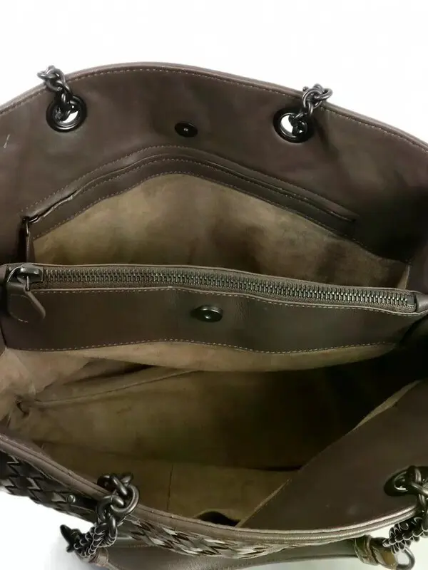 Bottega Veneta Intrecciato Lambskin Shoulder Bag