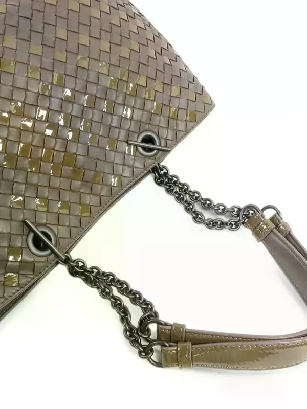 Bottega Veneta Intrecciato Lambskin Shoulder Bag