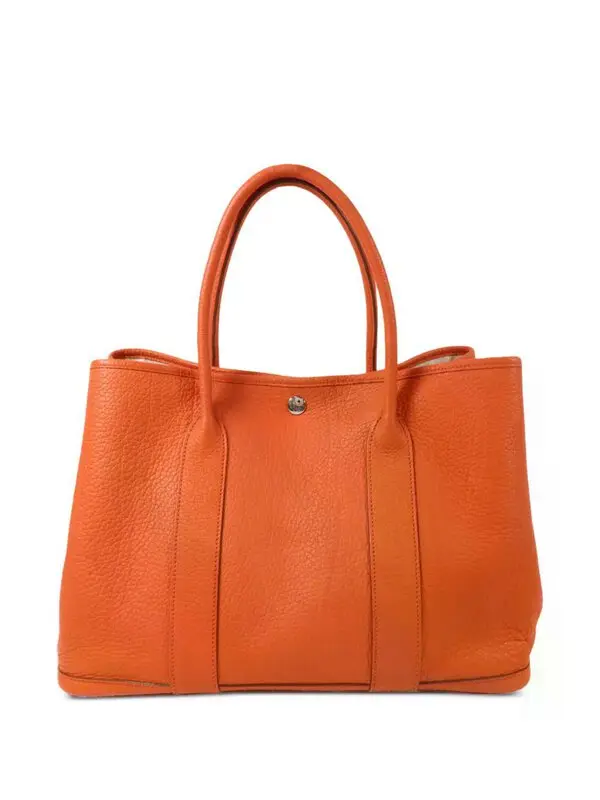 Hermès Garden Party Negonda Leather Tote Bag - Orange