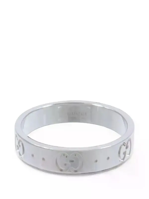 Gucci Icon Gg Ring - Silver