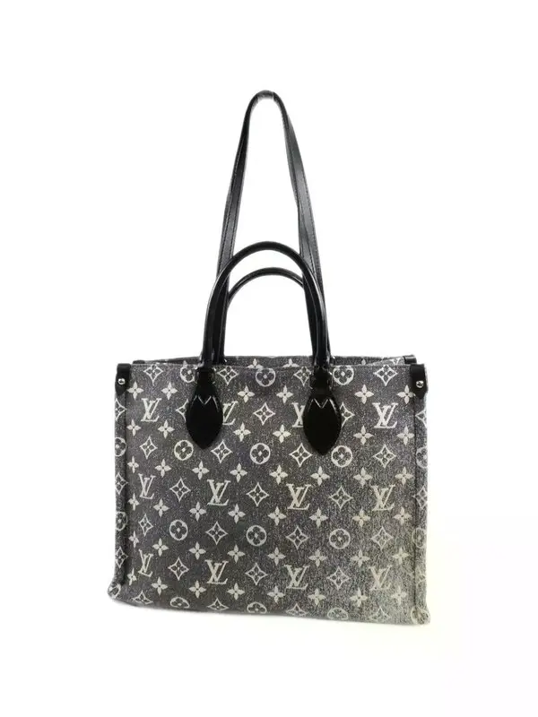 LOUIS VUITTON Mm On The Go Jaguar Denim Tote Bag
