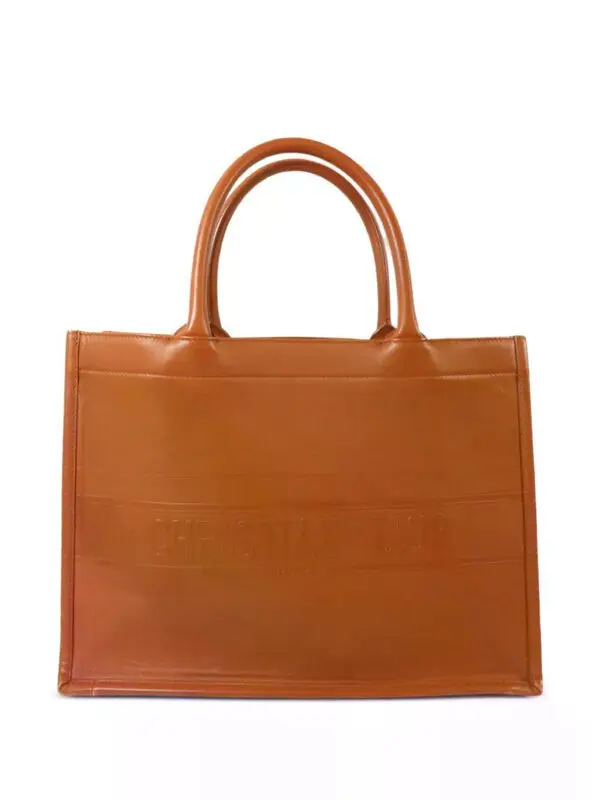 Dior Small Book Tote Embossed-logo Tote Bag