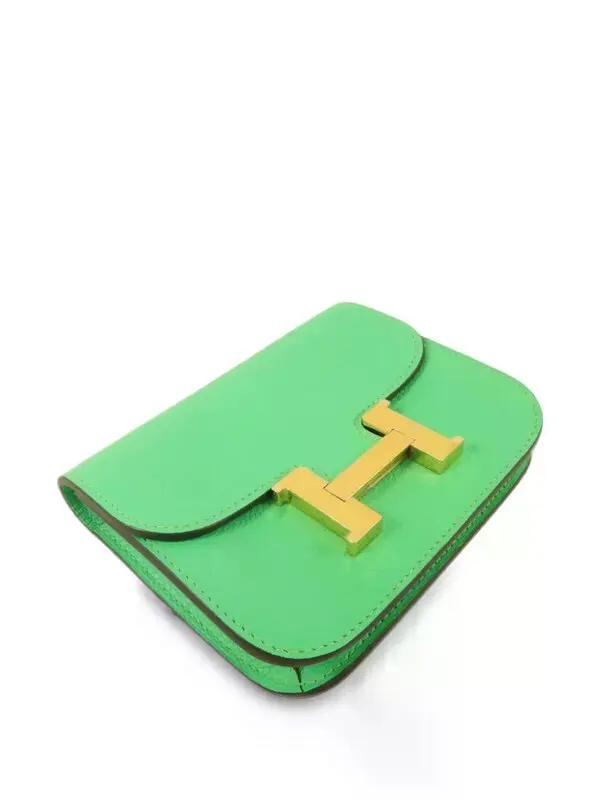 Hermès Constance Slim Bifold Wallet - Green
