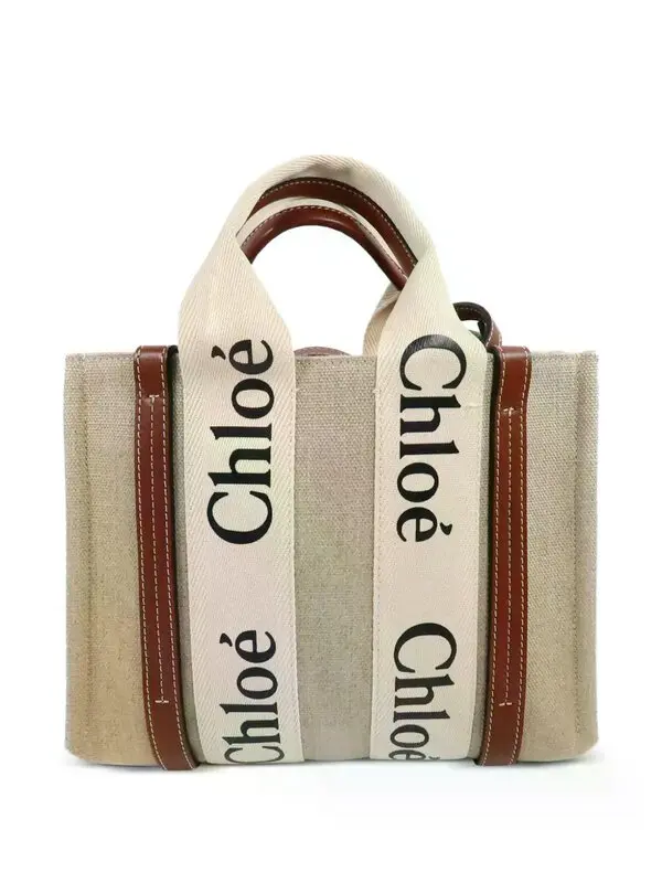 Chloé Small Woody Tote Bag - Neutrals
