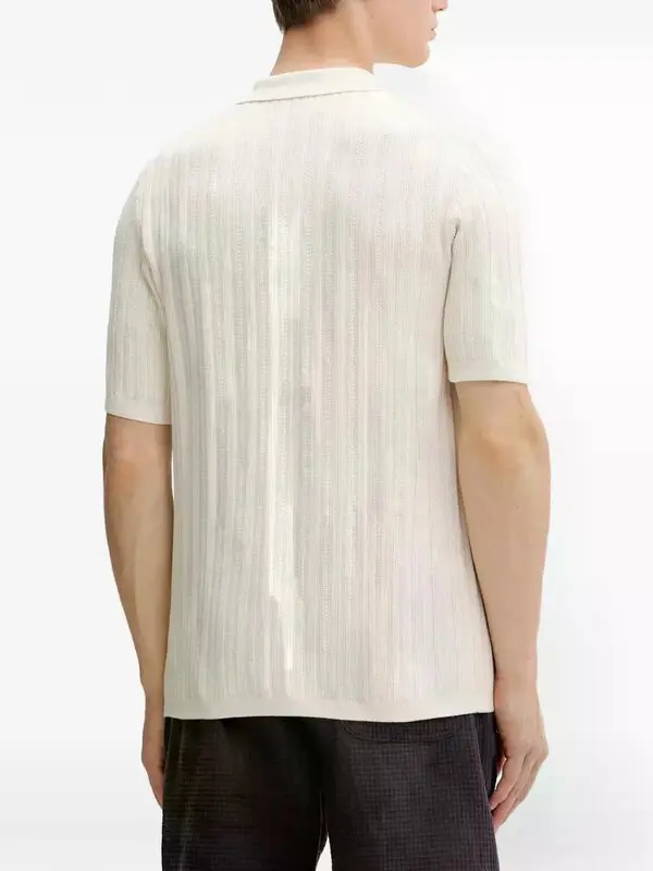 Marc O'polo Ribbed-knit Short-sleeve Shirt