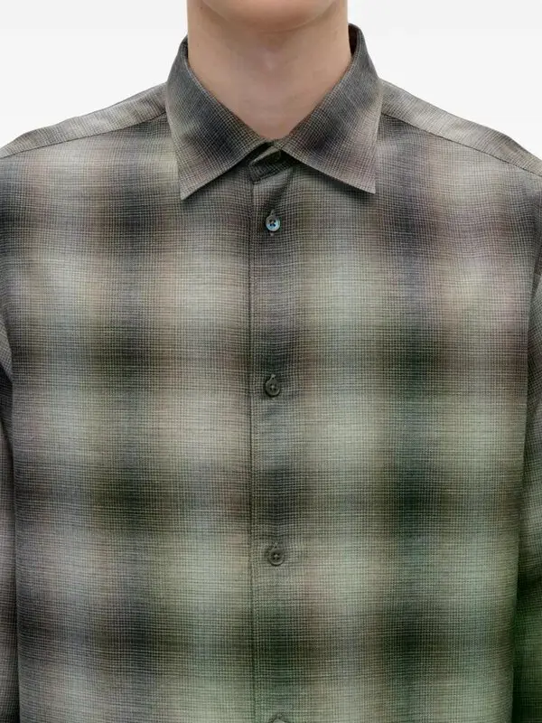 BERNER KUHL Volume Check-print Shirt