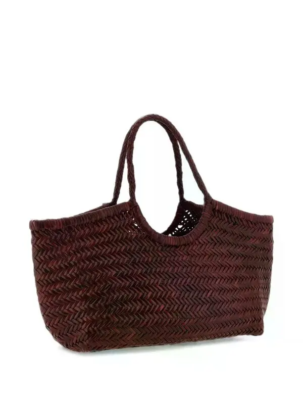 Dragon Diffusion Big Nantucket Woven Leather Shoulder Bag