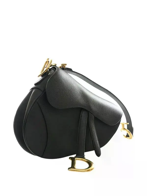 Dior 2018 Grained Calfskin Saddle Bag Shoulder Bag