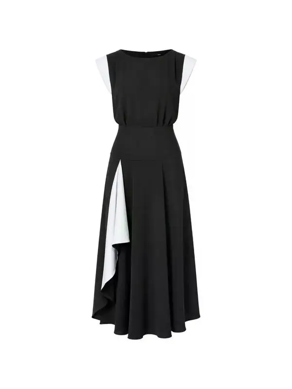 Karl Lagerfeld Draped Panelled Midi Dress