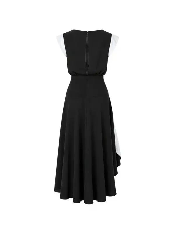 Karl Lagerfeld Draped Panelled Midi Dress