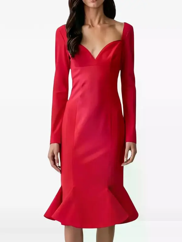 Pinko Sweetheart-neck Midi Dress