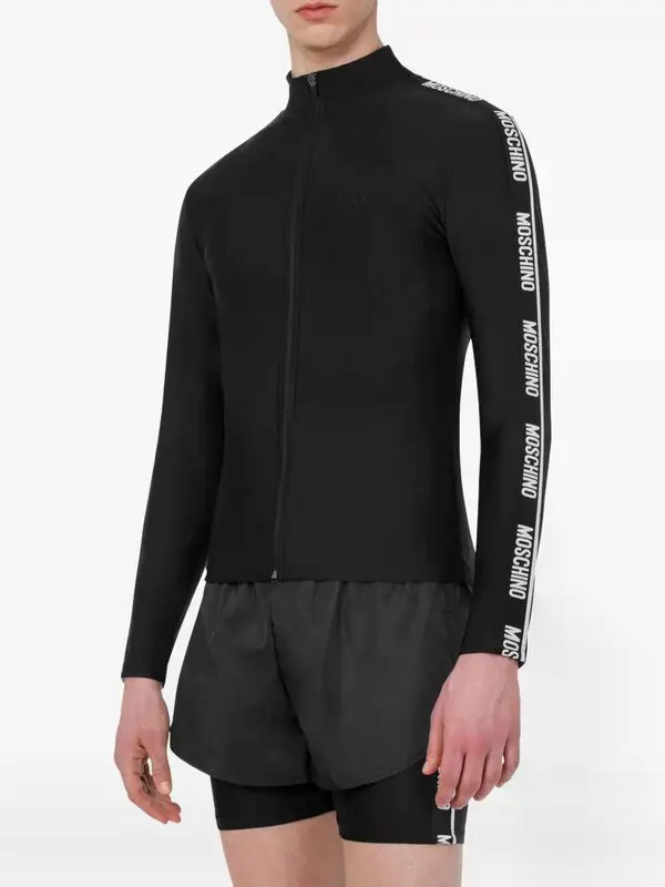 Moschino Logo-tape Zip-up Sweatshirt
